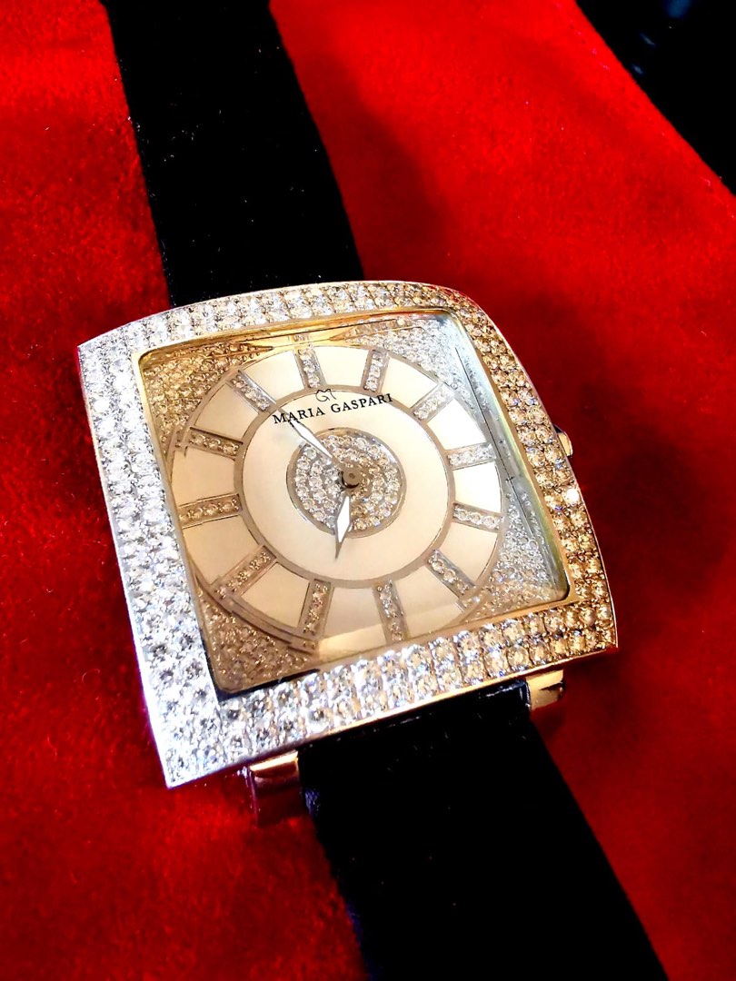 Maria Gaspari Limited Edition full diamonds and pearls watch, Luxury ...