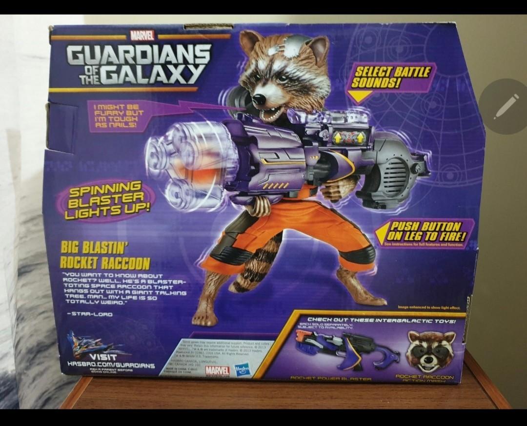 Marvel Guardians of the Galaxy Big Blastin Rocket Racoon, Hobbies ...