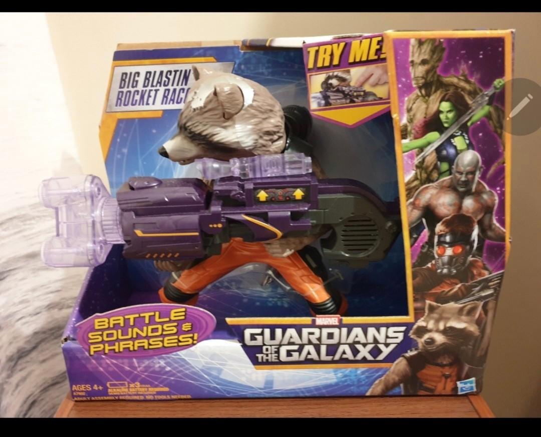 Marvel Guardians of the Galaxy Big Blastin Rocket Racoon, Hobbies ...