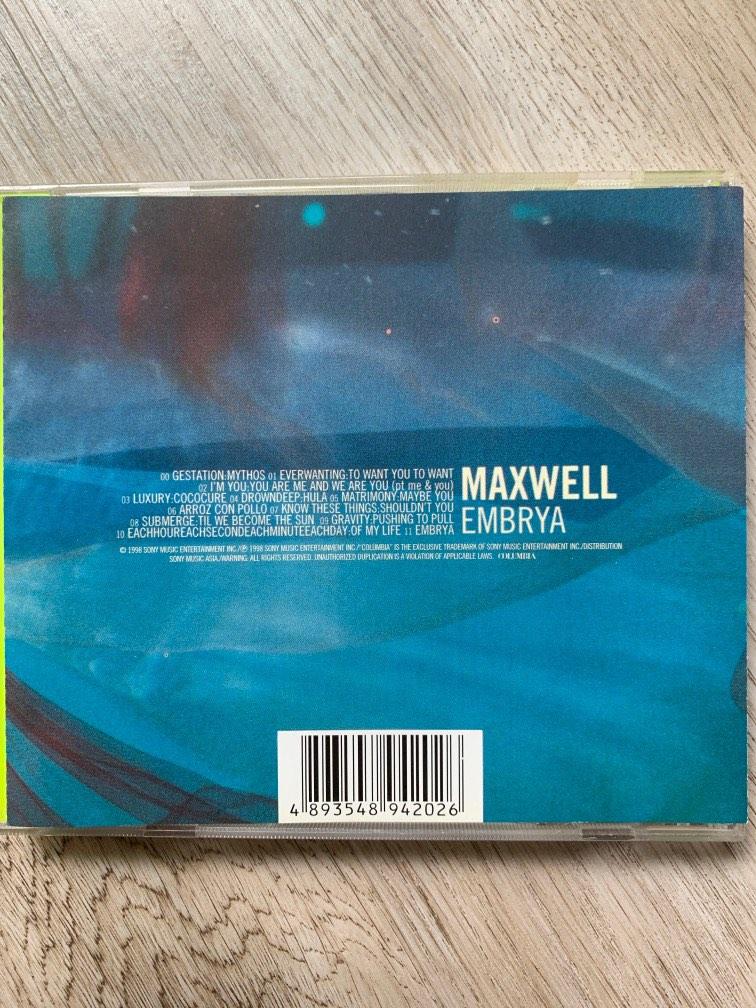 MAXWELL ~ EMBRYA, Hobbies & Toys, Music & Media, CDs & DVDs on Carousell