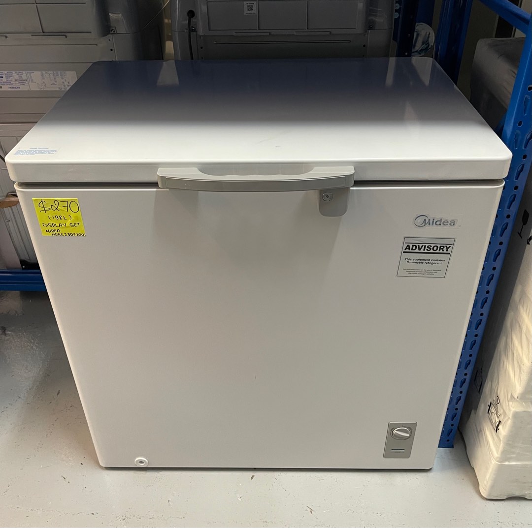 MIDEA MDRC280FZG01-SG CHEST FREEZER (GROSS 198L) Display set- brand new ...