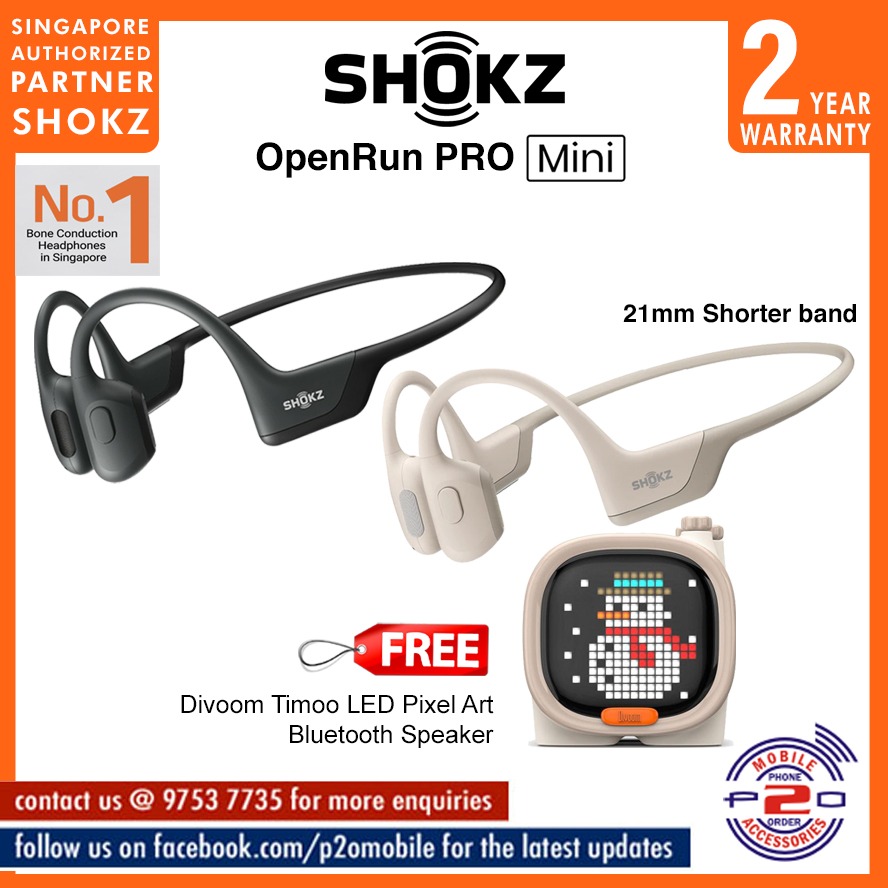 (MINI Version) Shokz Openrun PRO MINI Premium Bone Conduction Open-Ear ...