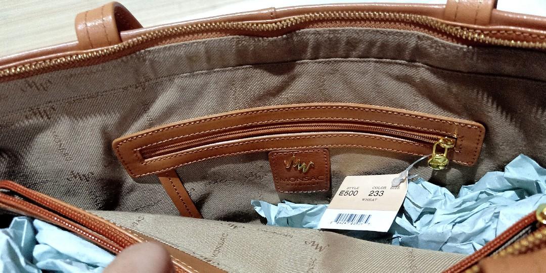 Monsac Leather Bag (Authenticity certificate included) Like new, Women ...