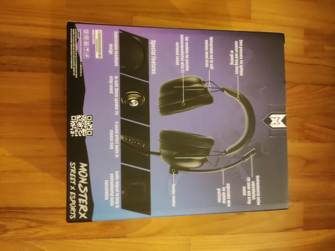MonsterX wyvern Wired eSports Headset with noise cancellation, Audio ...