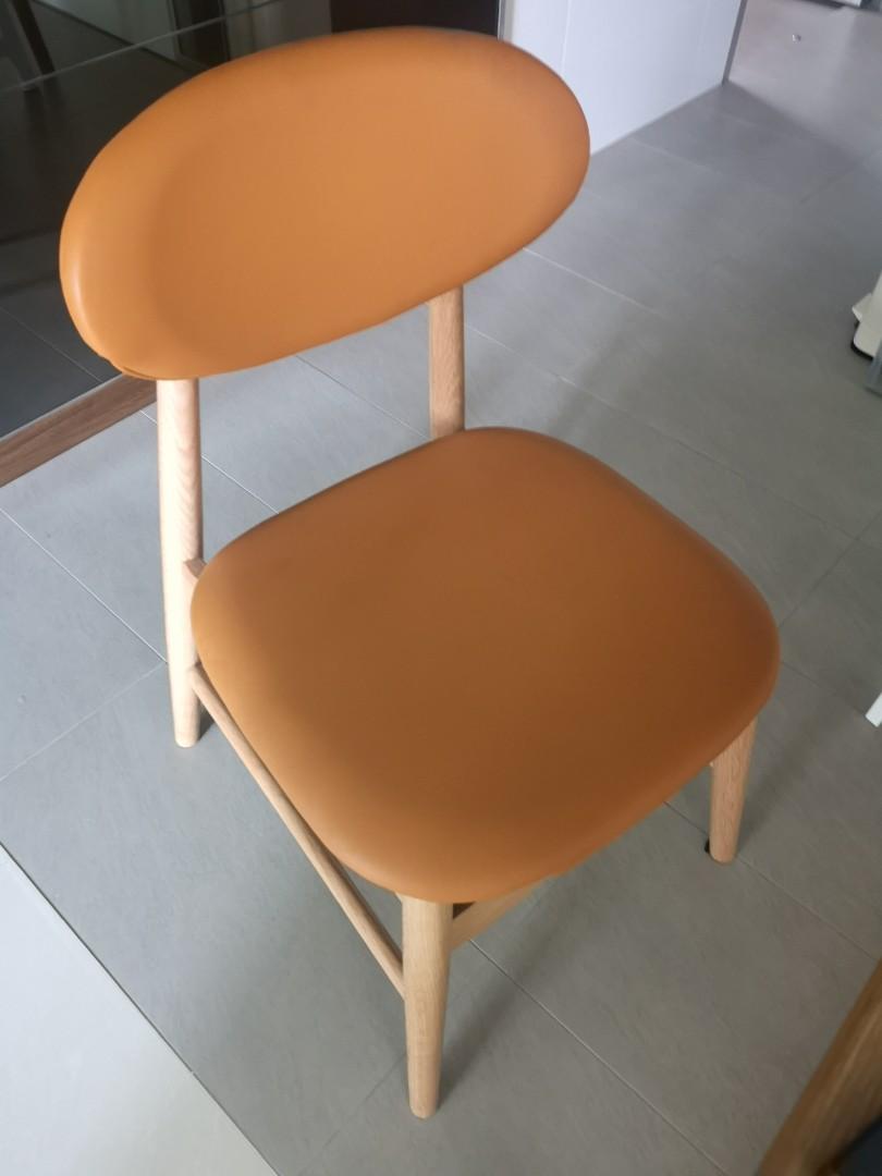 Muji Japandi style Dining Chair, Furniture & Home Living, Furniture ...