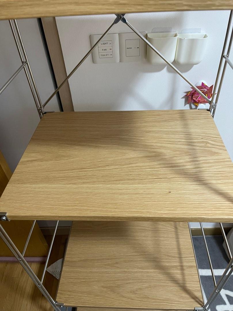 MUJI stainless steel unit shelf, Furniture & Home Living, Furniture ...