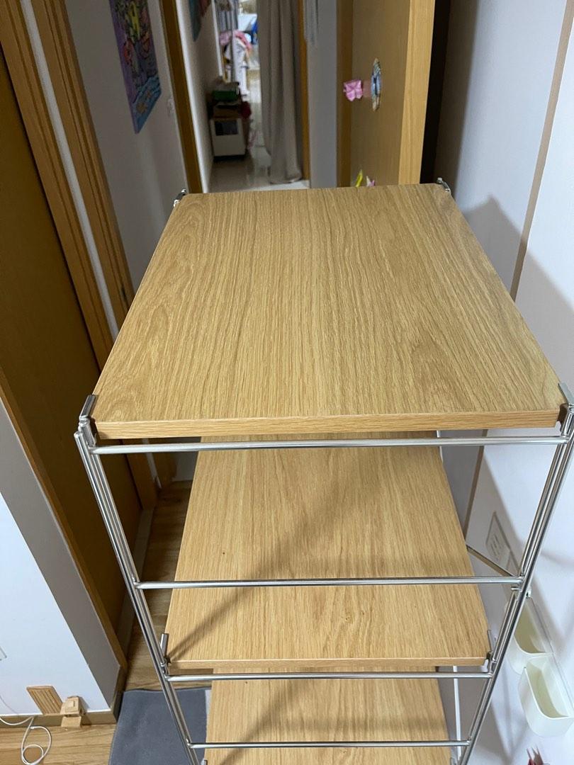 MUJI stainless steel unit shelf, Furniture & Home Living, Furniture ...
