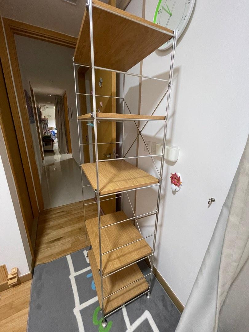 MUJI stainless steel unit shelf, Furniture & Home Living, Furniture ...