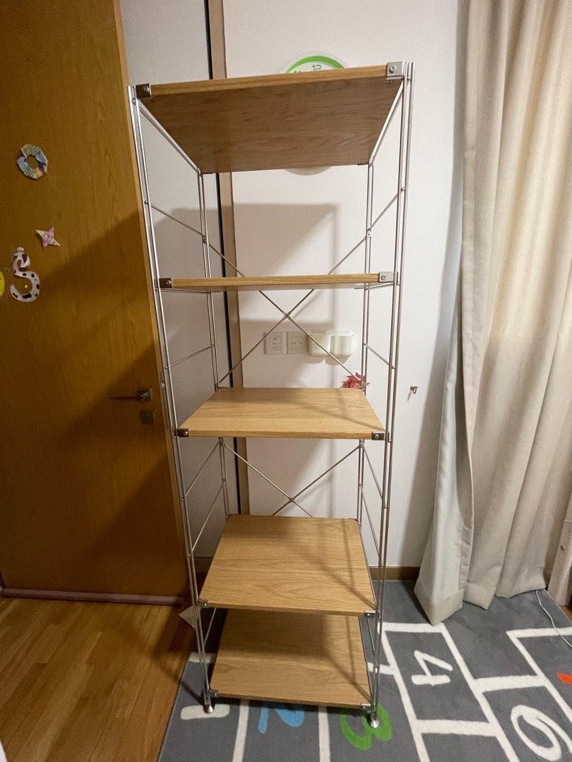 MUJI stainless steel unit shelf, Furniture & Home Living, Furniture ...