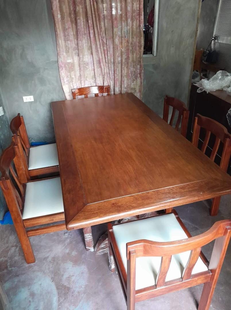 Narra Table and Buffet Set, Furniture & Home Living, Furniture, Tables ...