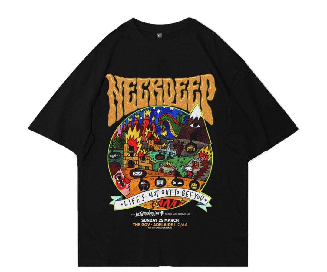 Neck Deep Band Tee, Men's Fashion, Tops & Sets, Tshirts & Polo Shirts ...