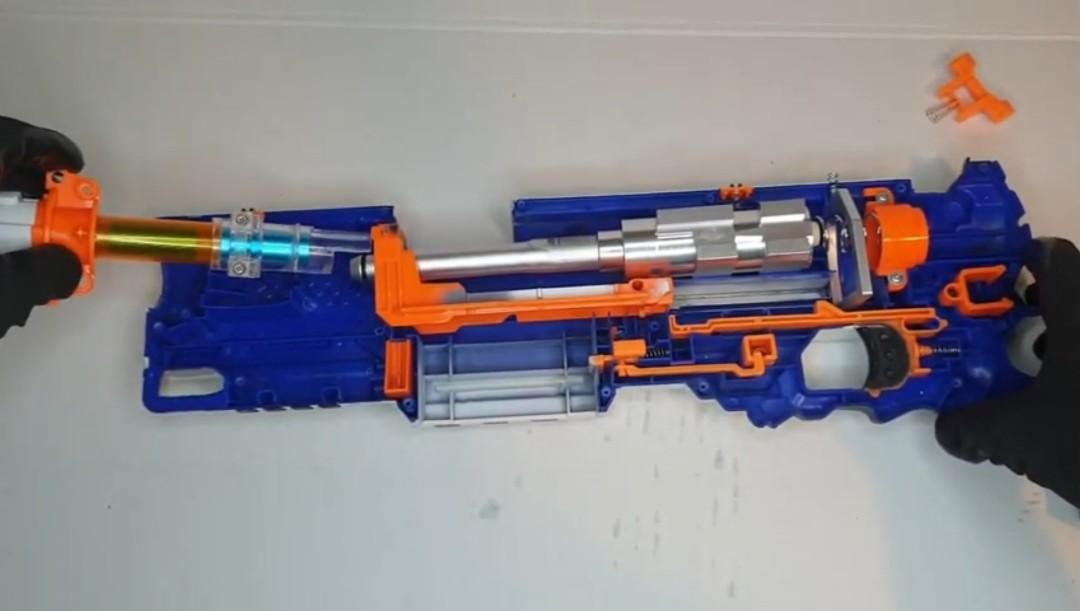 NERF worker retaliator / longstrike direct plunger stefan mod aluminium ...