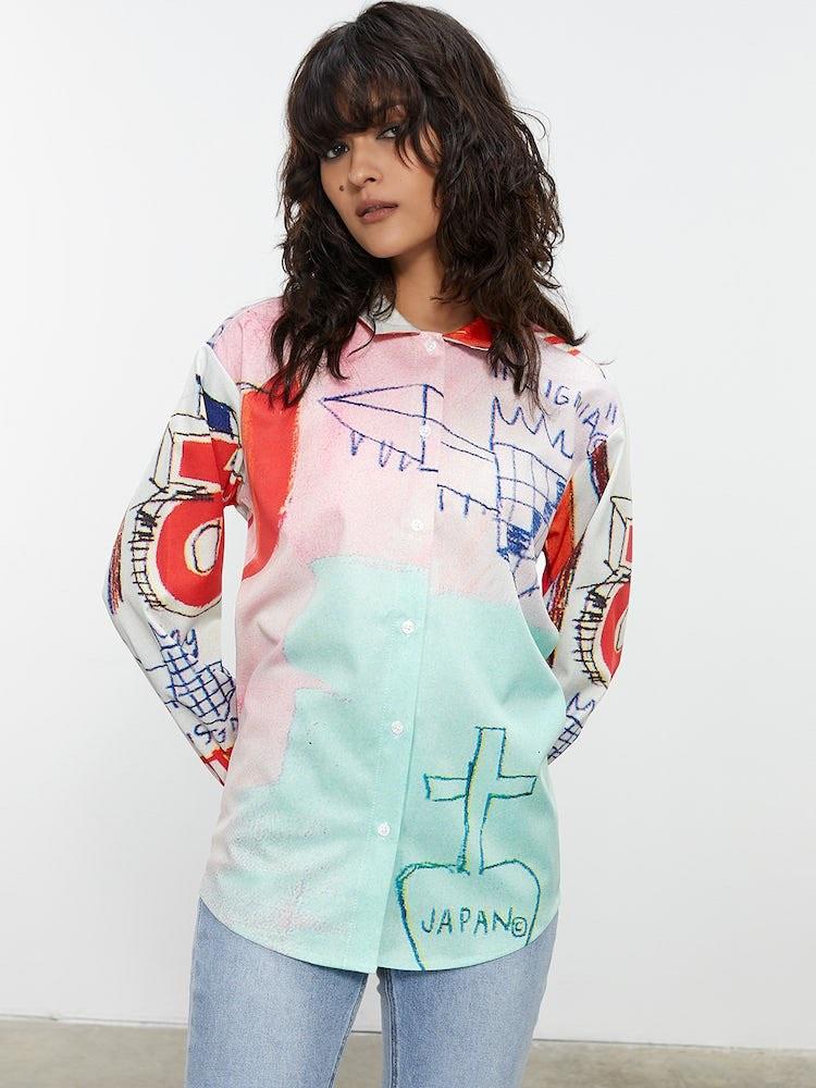 NEW POMELO Jean michell basquiat, Women's Fashion, Tops, Sleeveless on ...