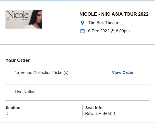 Niki Show Ticket, Tickets & Vouchers, Event Tickets on Carousell