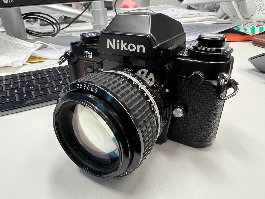 Nikon F3 with 50 1.2 lens, Photography, Cameras on Carousell