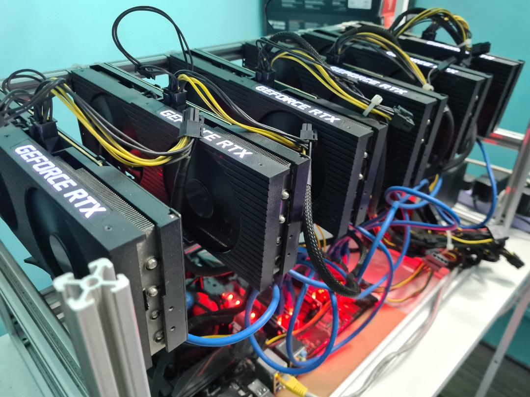 NVIDIA GeFORCE RTX 3070 Mining Rig 380mh/s, Computers & Tech, Desktops on Carousell