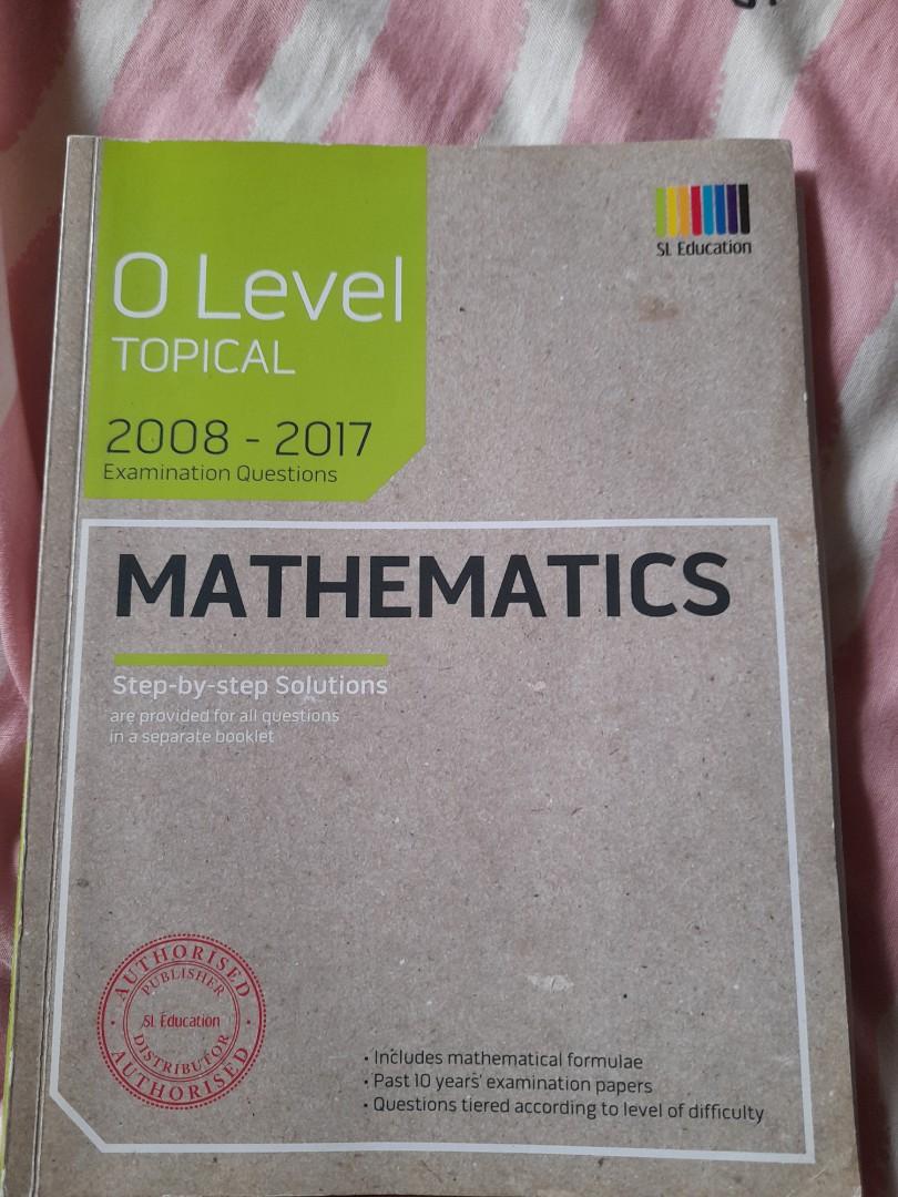O Level Topical TYS Math (2008-2017), Hobbies & Toys, Books & Magazines ...