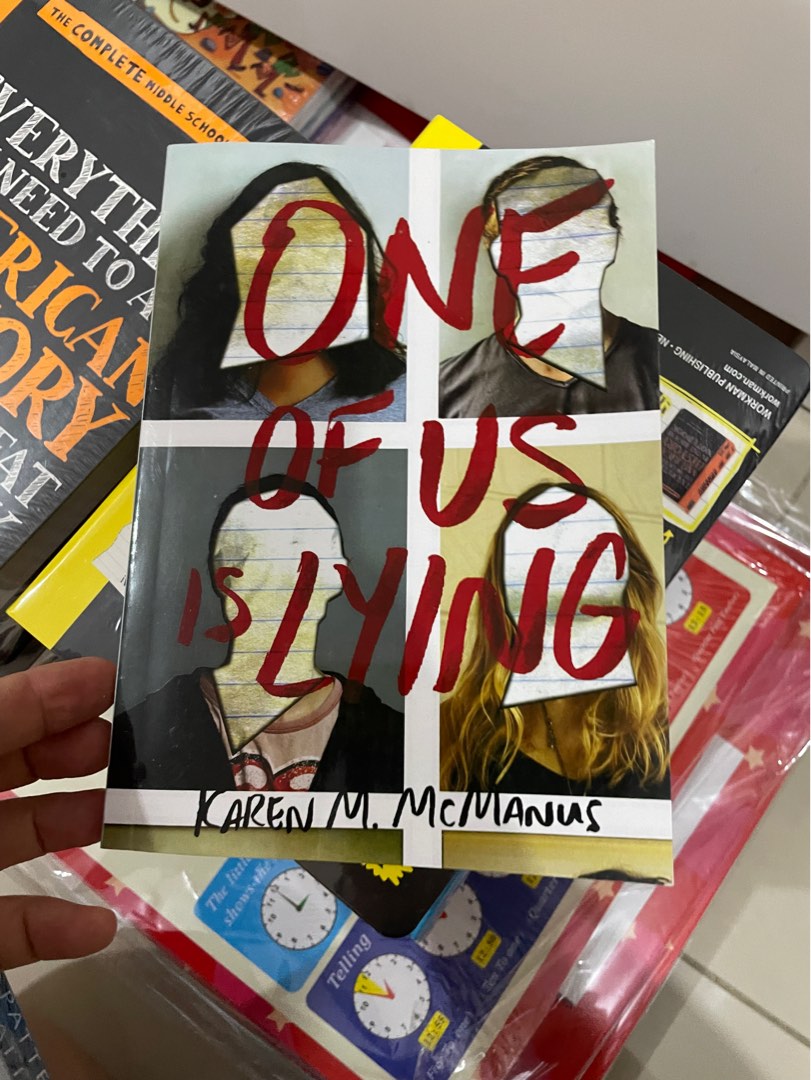 One of us is lying, 興趣及遊戲, 書本 & 文具, 小說 & 故事書 on Carousell