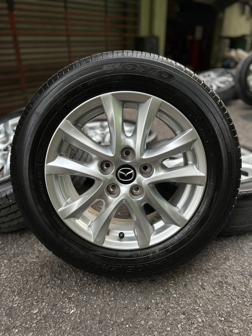 Original 16 inch sport rim Mazda tyre 70%, Auto Accessories on Carousell