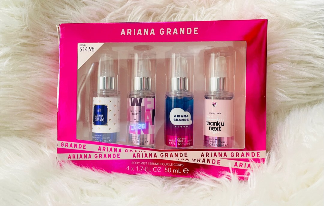 Original Ariana grande body mist set, Beauty & Personal Care, Fragrance ...