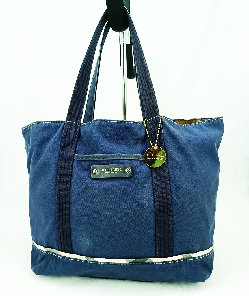 original BLUE LABEL CRESTBRIDGE reversible tote bag, Women's Fashion ...