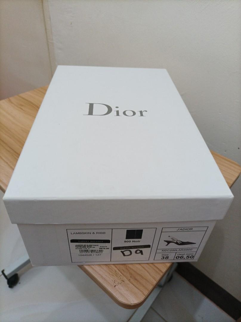 Original Dior shoe box with card, Luxury, Bags & Wallets on Carousell