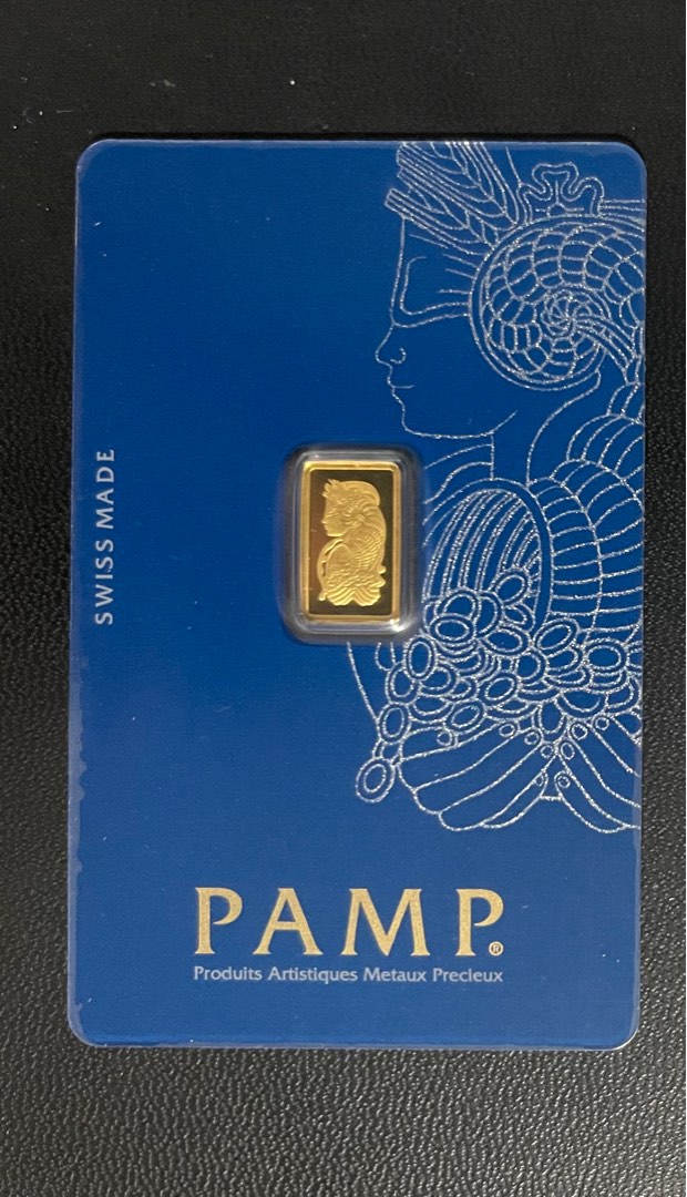 PAMP 1G GOLD BAR, Men's Fashion, Watches & Accessories, Jewelry on ...