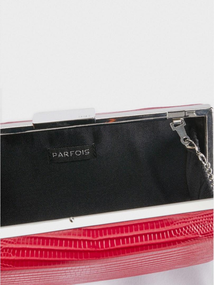 Parfois Red Clutch, Women's Fashion, Bags & Wallets, Clutches on Carousell