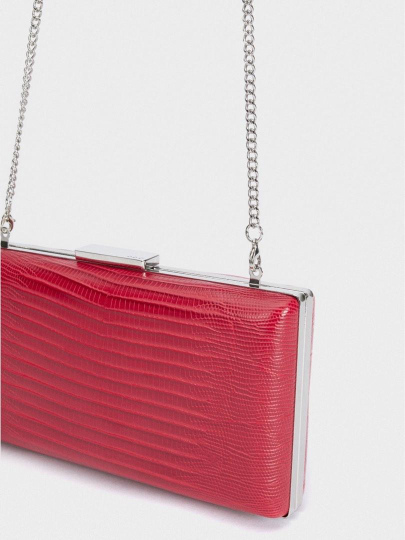 Parfois Red Clutch, Women's Fashion, Bags & Wallets, Clutches on Carousell