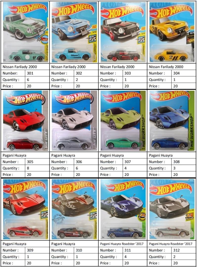 (Part4 of 4) Hotwheels Hot Wheels McLaren Mercedes Benz Mazda Milano ...