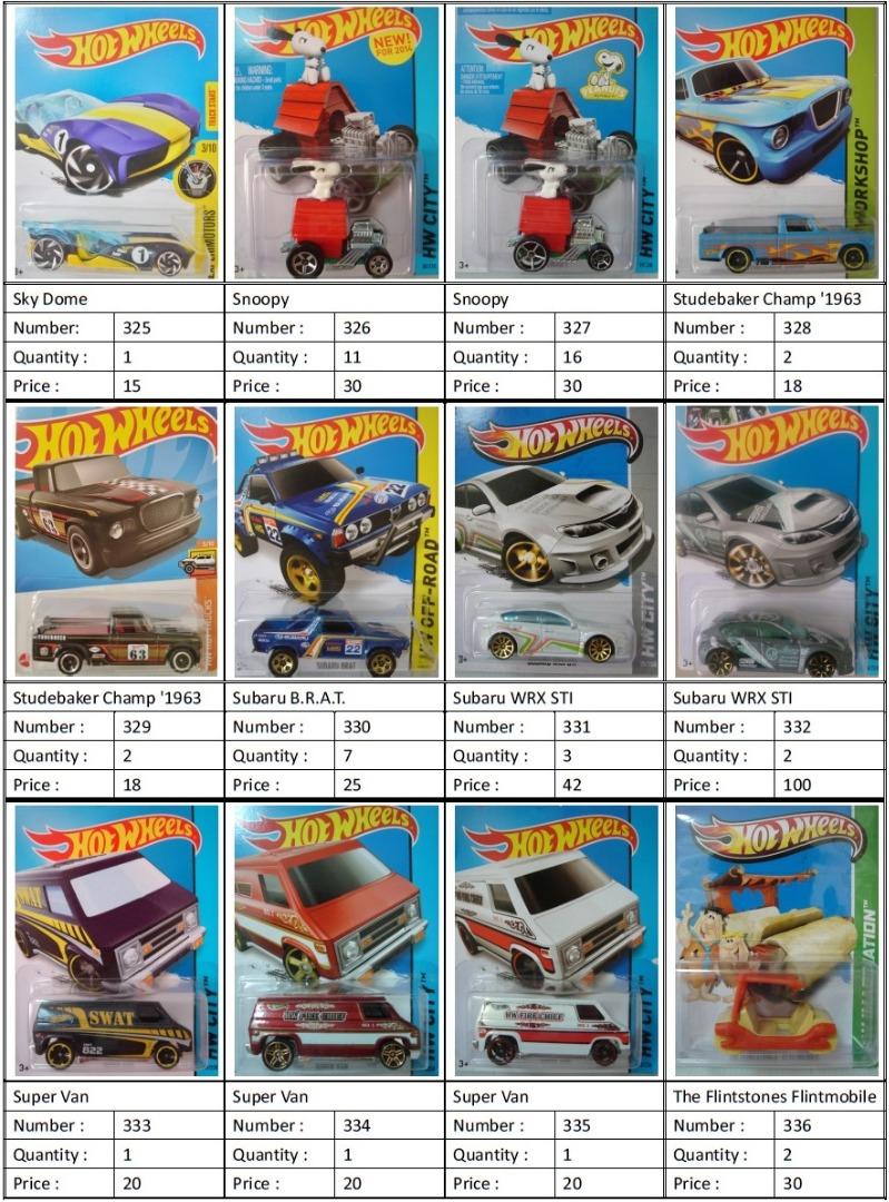 (Part4 of 4) Hotwheels Hot Wheels McLaren Mercedes Benz Mazda Milano ...