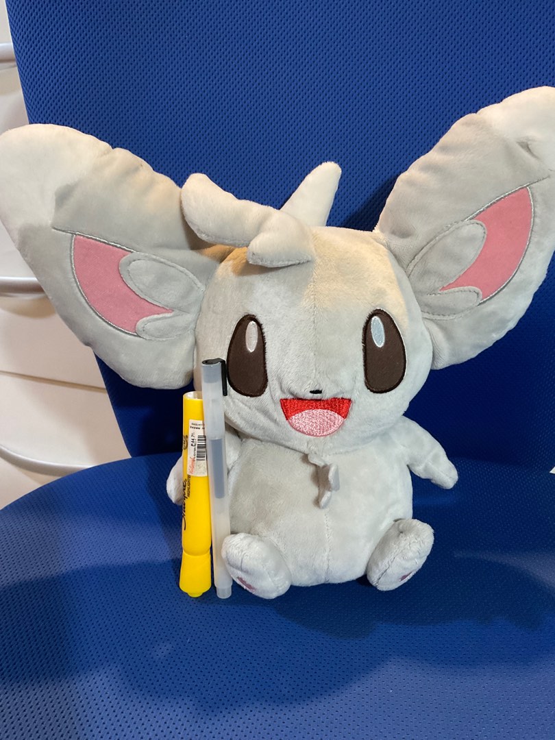 Pokemon Minccino batt op stuffed toy/plushie, Hobbies & Toys, Toys ...