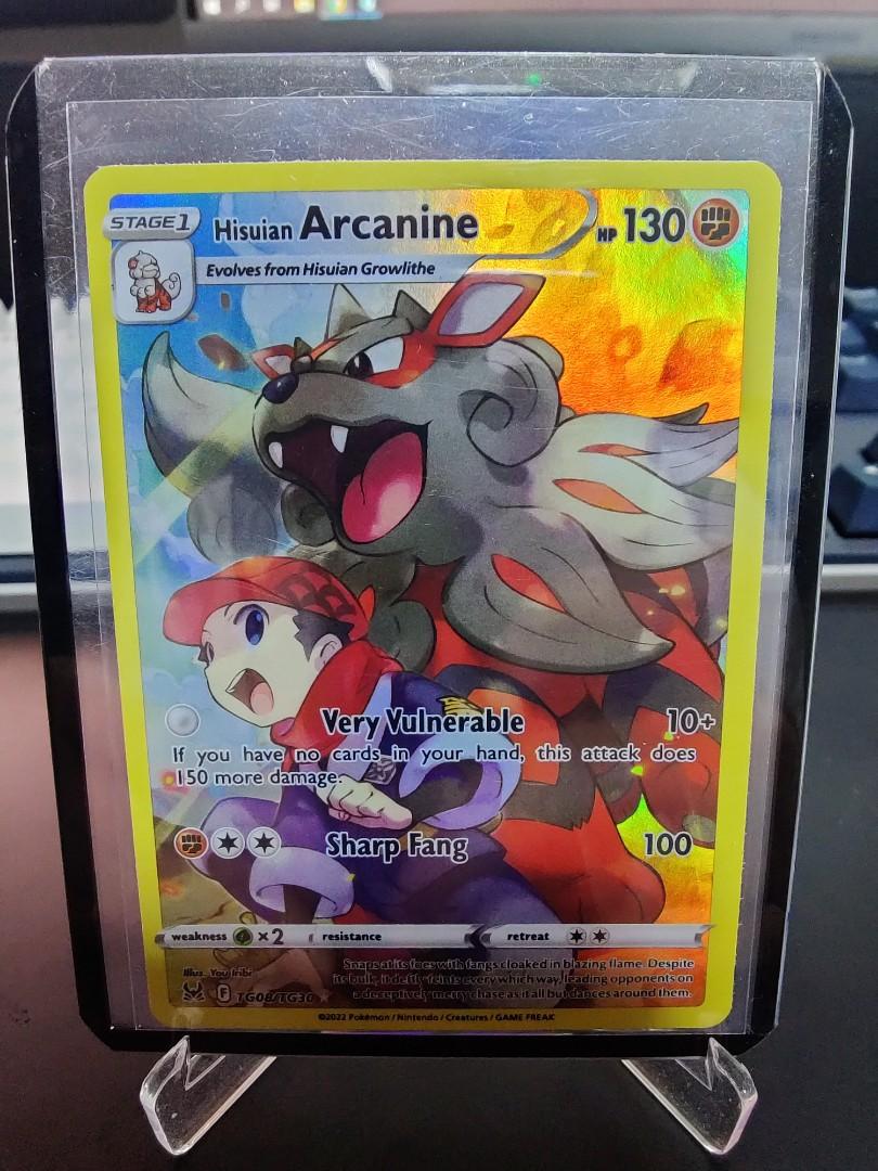 Pokemon TCG Card Hisuian Arcanine Trainer Gallery Holo Rare, Hobbies ...