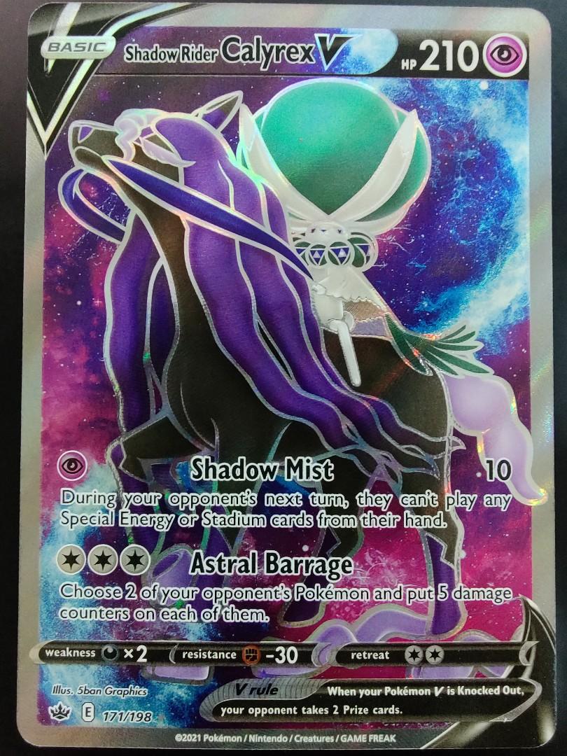 Pokemon TCG Card Shadow Rider Calyrex V FA Ultra Rare, Hobbies & Toys ...