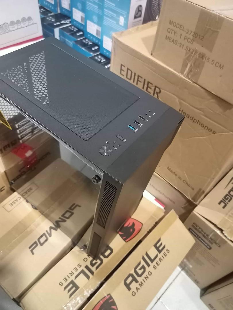 Powerlogic EOSTRIX Tempered Glass Gaming Series PC Case, Computers ...