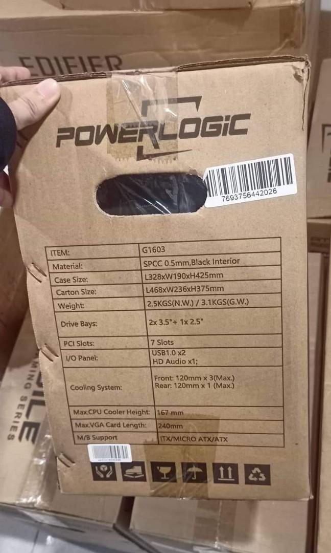 Powerlogic G1603 ATX PC Case with 700w PSU, Computers & Tech, Desktops ...