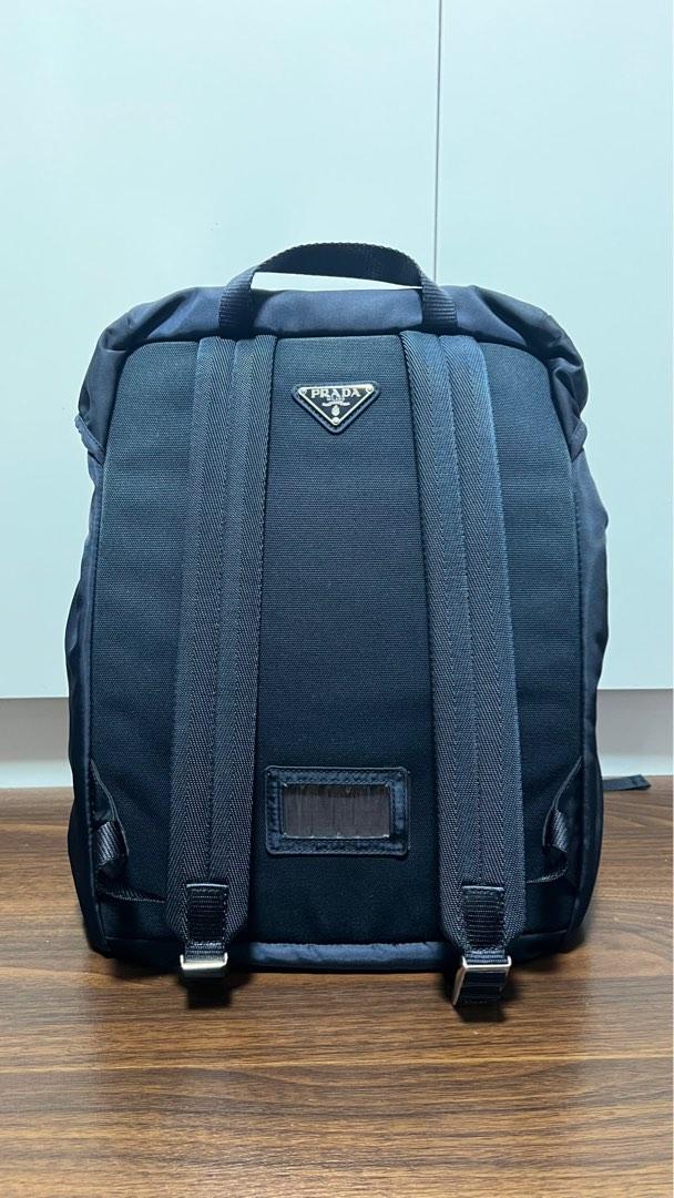 Prada Navy Blue Nylon Backpack Bag, Luxury, Bags & Wallets on Carousell