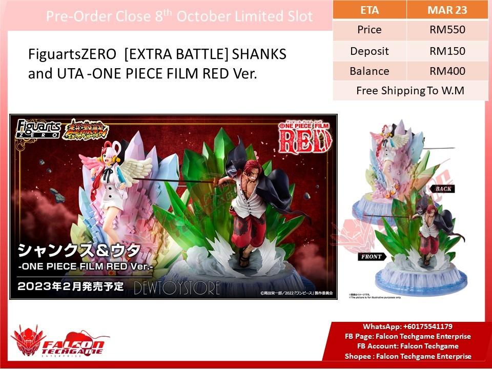 Preorder Bandai Figuarts ZERO [EXTRA BATTLE] SHANKS and UTA -ONE PIECE FILM RED Ver. First come ...