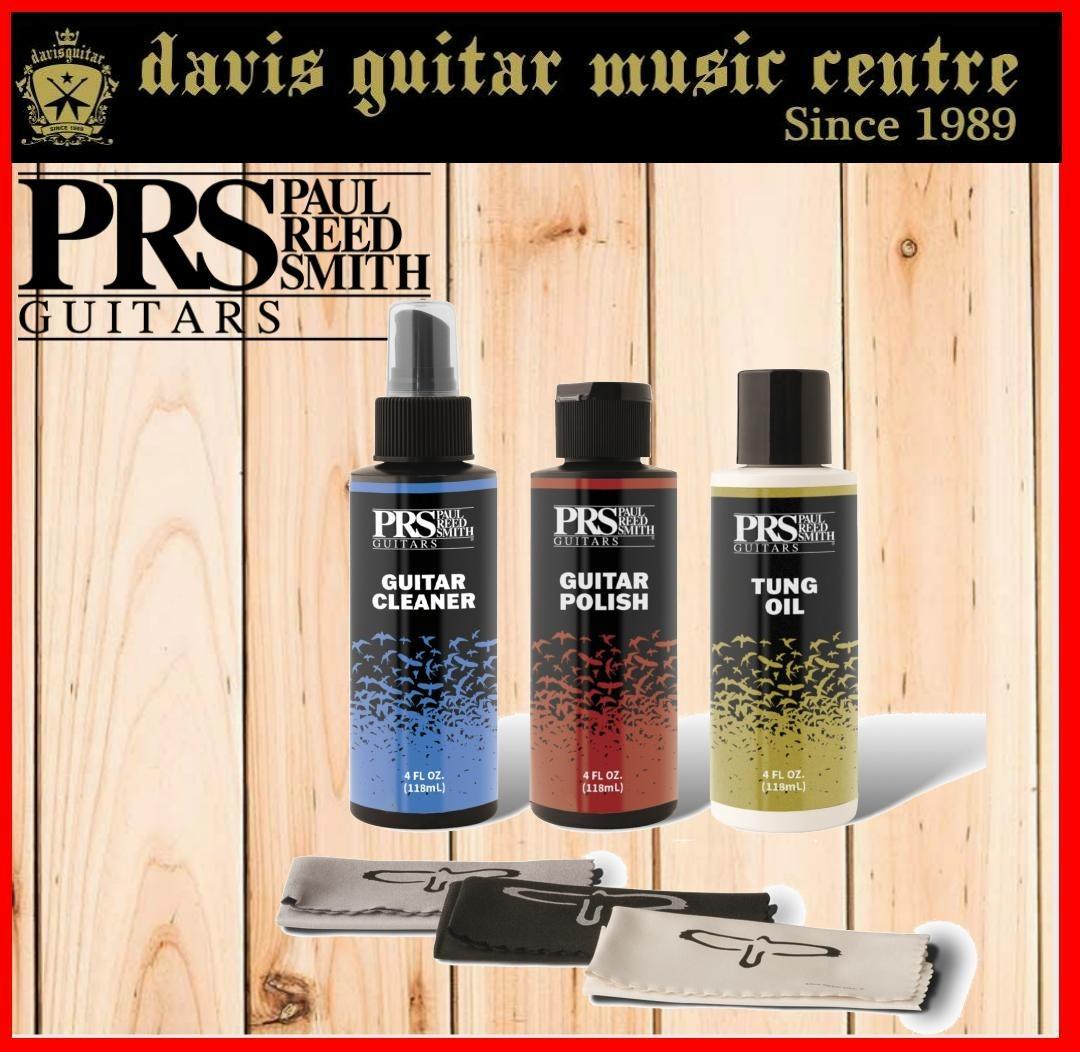 PRS Guitar Care Kit with 3 pcs of Microfiber cloths (Cleaner, polish ...