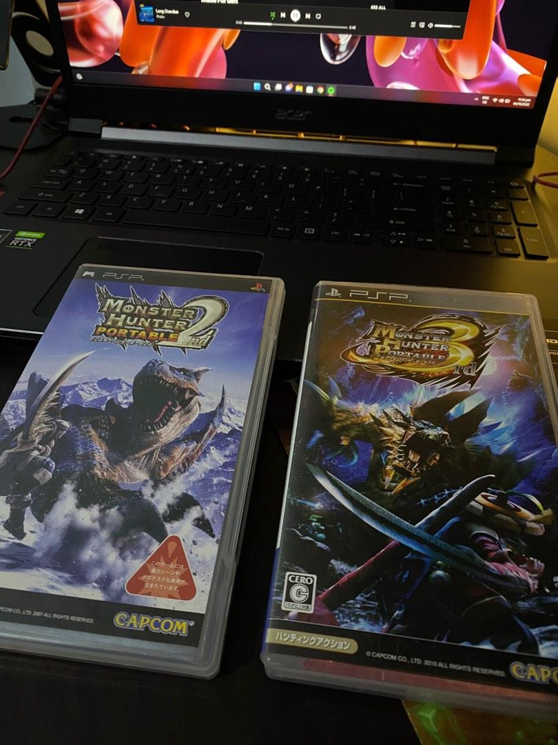 psp game Monster Hunter portable 2nd and 3rd gen, Video Gaming, Video ...