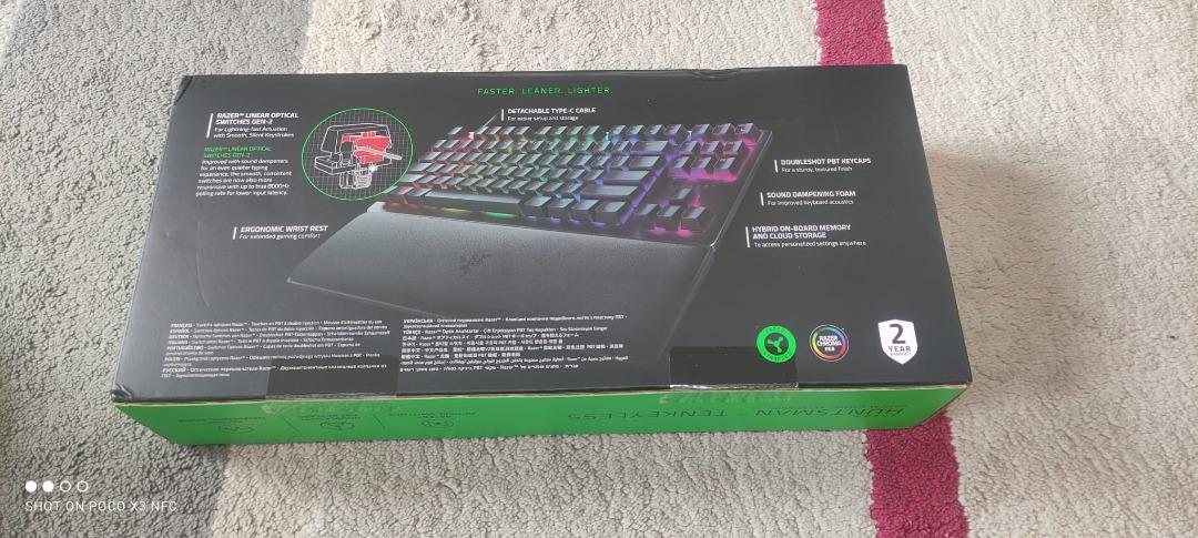 RAZER HUNTSMAN V2 Tenkeyless TKL Optical + Mechanical Gaming Keyboard ...