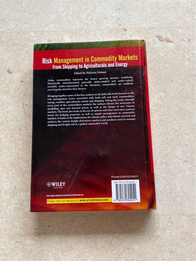 Risk Management in Commodities Markets, Hobbies & Toys, Books ...