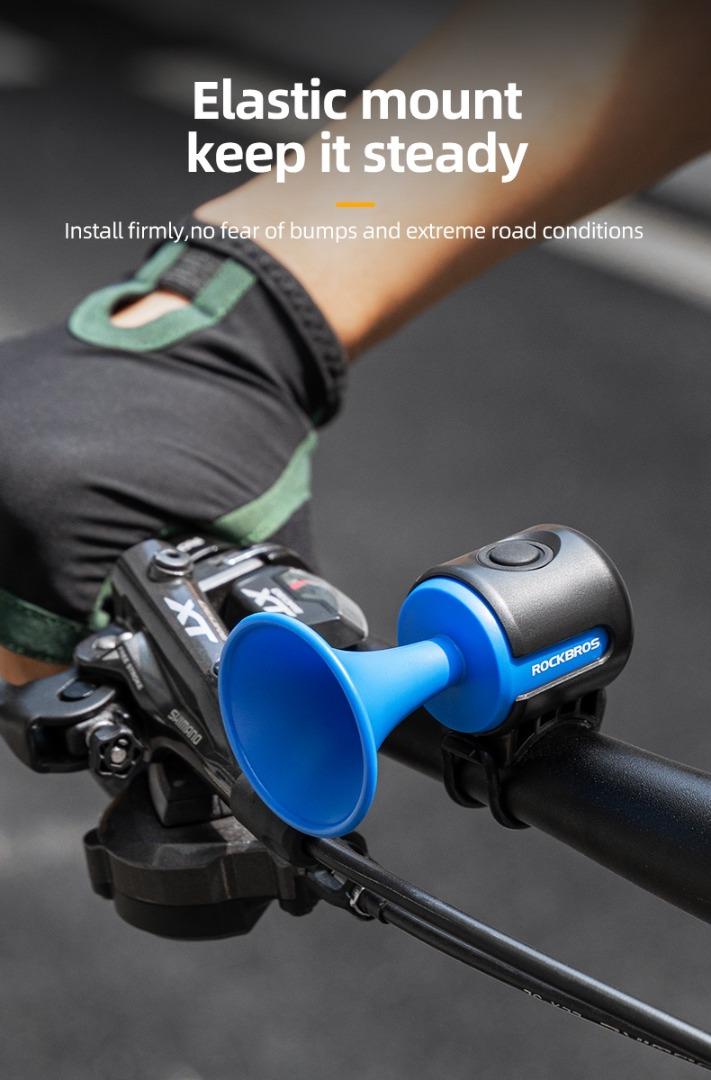 ROCKBROS Bike Electronic Bell 120DB Loud Sound Waterproof MTB Horn ...