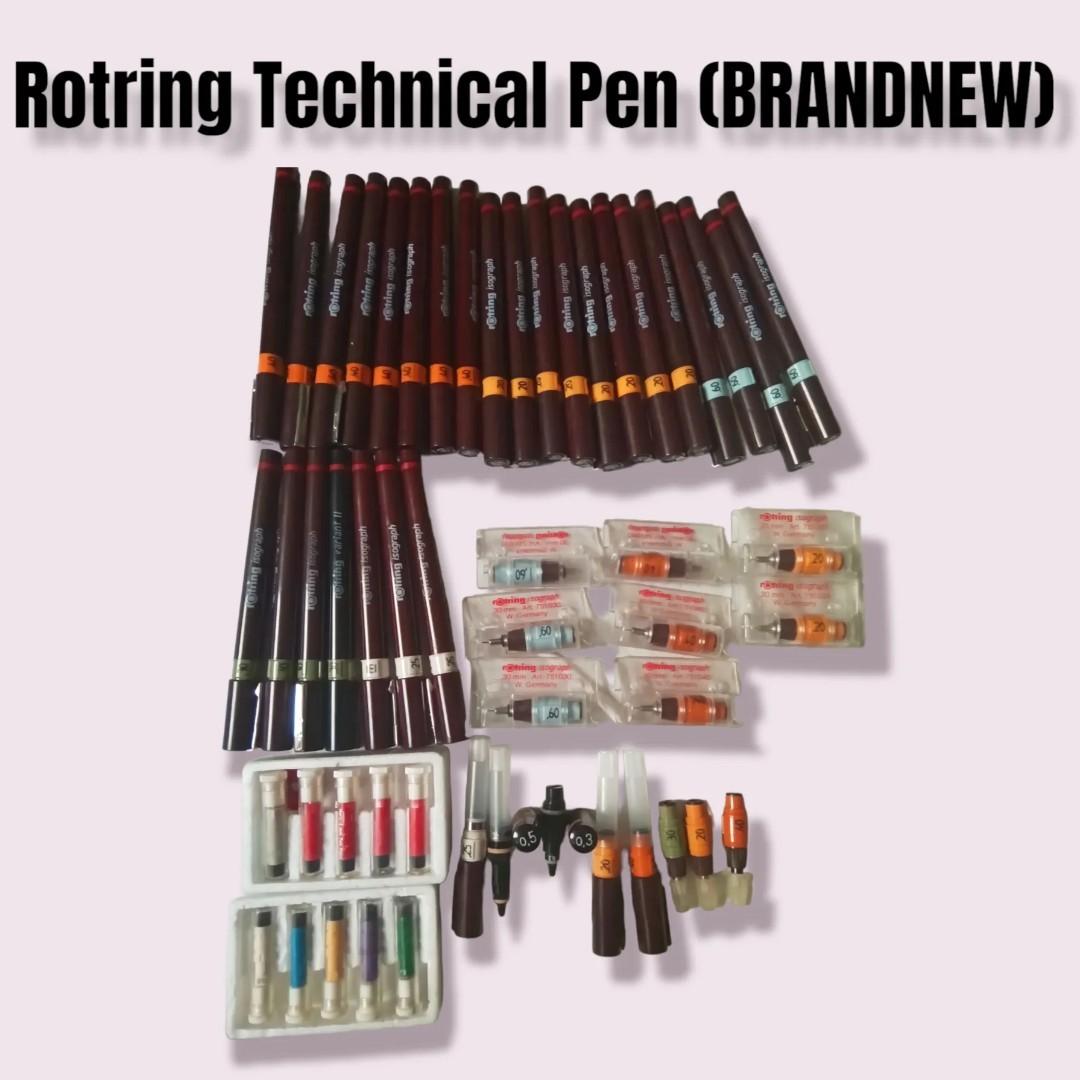 ROTRING/STAEDTLER TECHNICAL PENS, Hobbies & Toys, Stationary & Craft ...