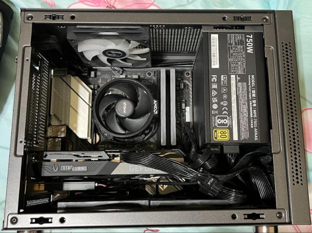 RTX 3060 Ti / AMD 5500 / B550M / Tecware fusion SFF PC build, Computers ...
