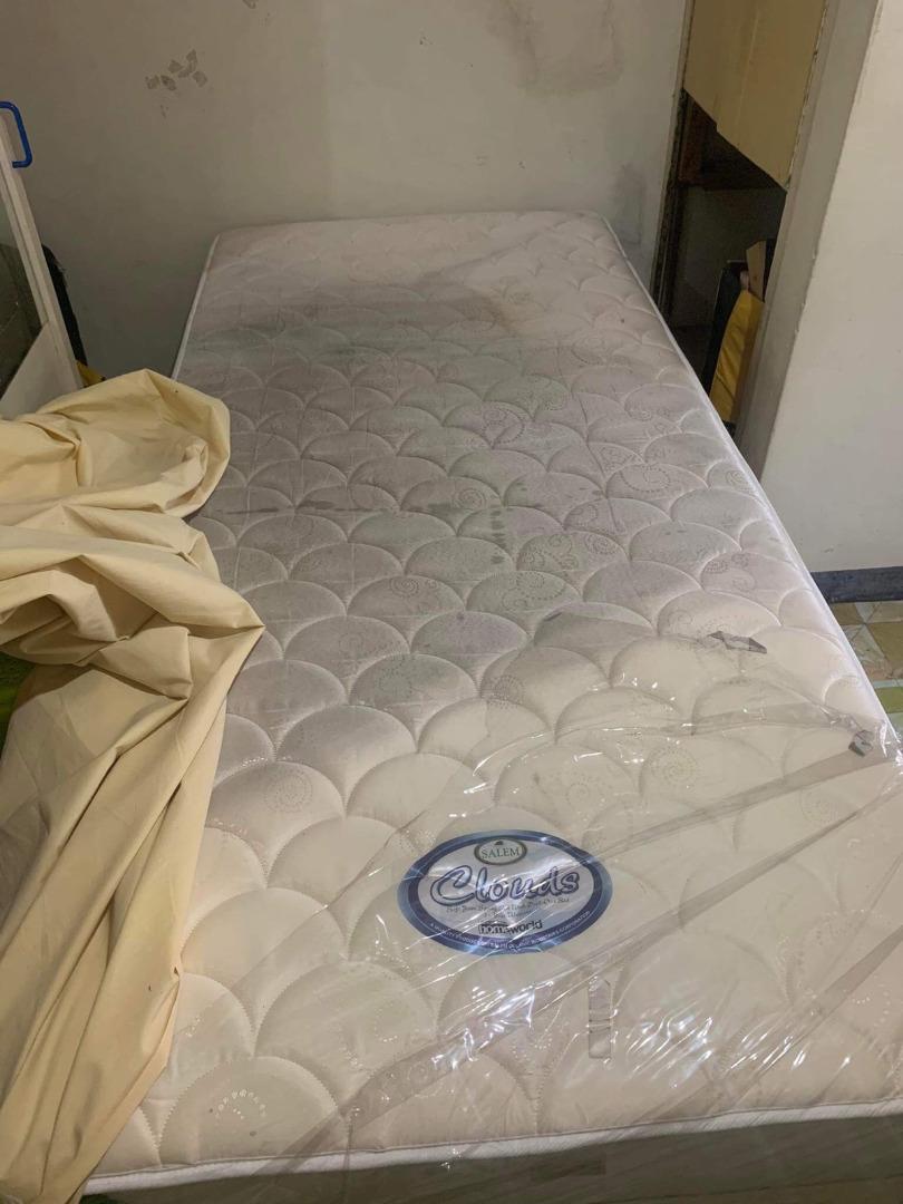 Salem Single Bed (with pull out), Furniture & Home Living, Furniture ...