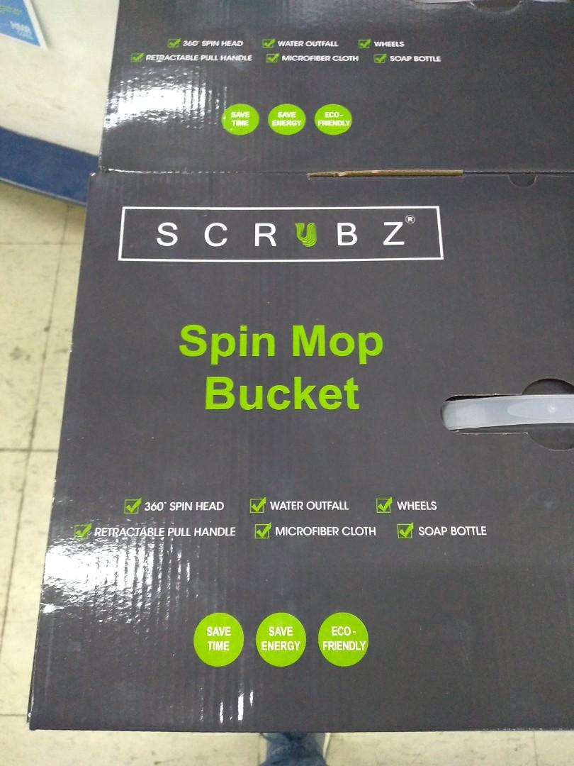 SCRUBZ SPIN MOP BUCKET, Furniture & Home Living, Cleaning & Homecare ...