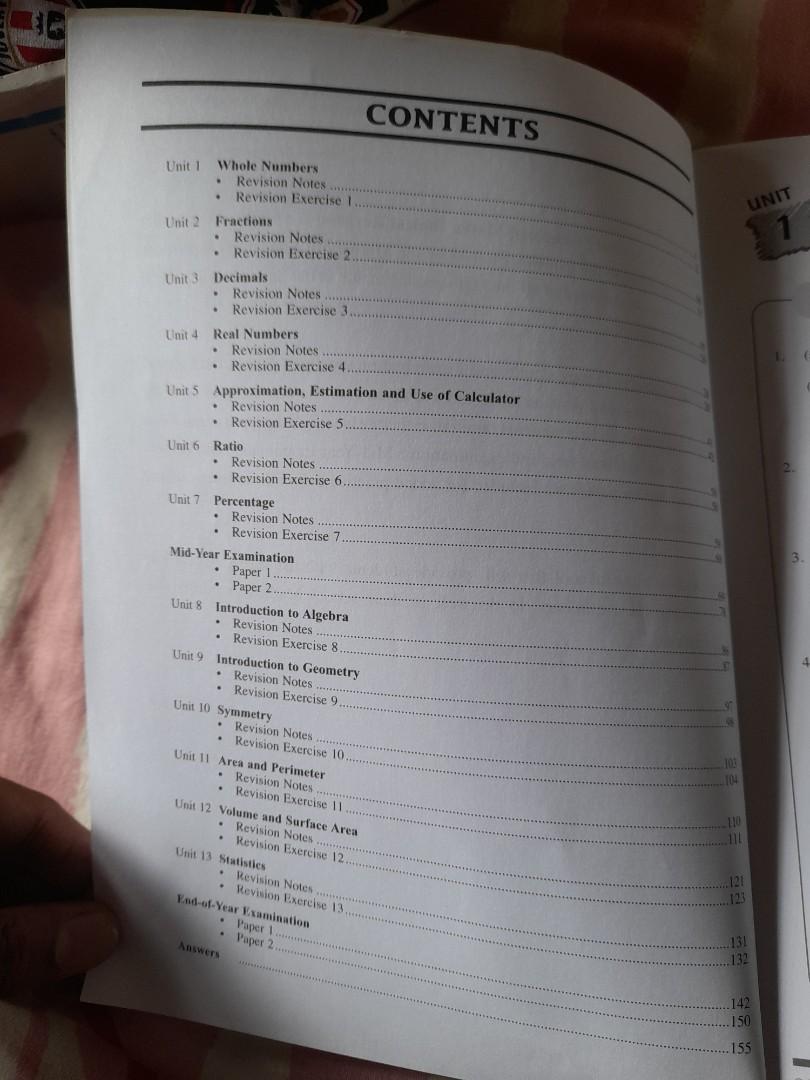 Secondary 1 Normal Techinal Math Revision Book, Hobbies & Toys, Books ...