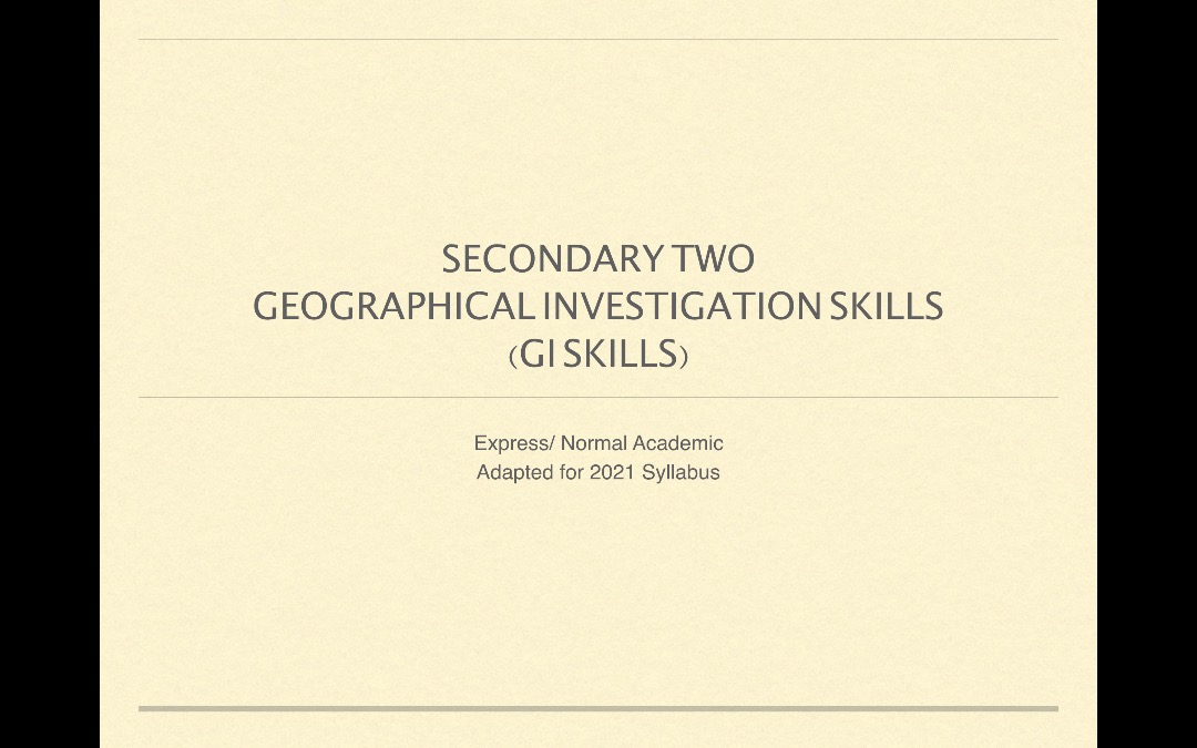 Secondary 2 Geographical Investigation Skills, Hobbies & Toys, Books ...
