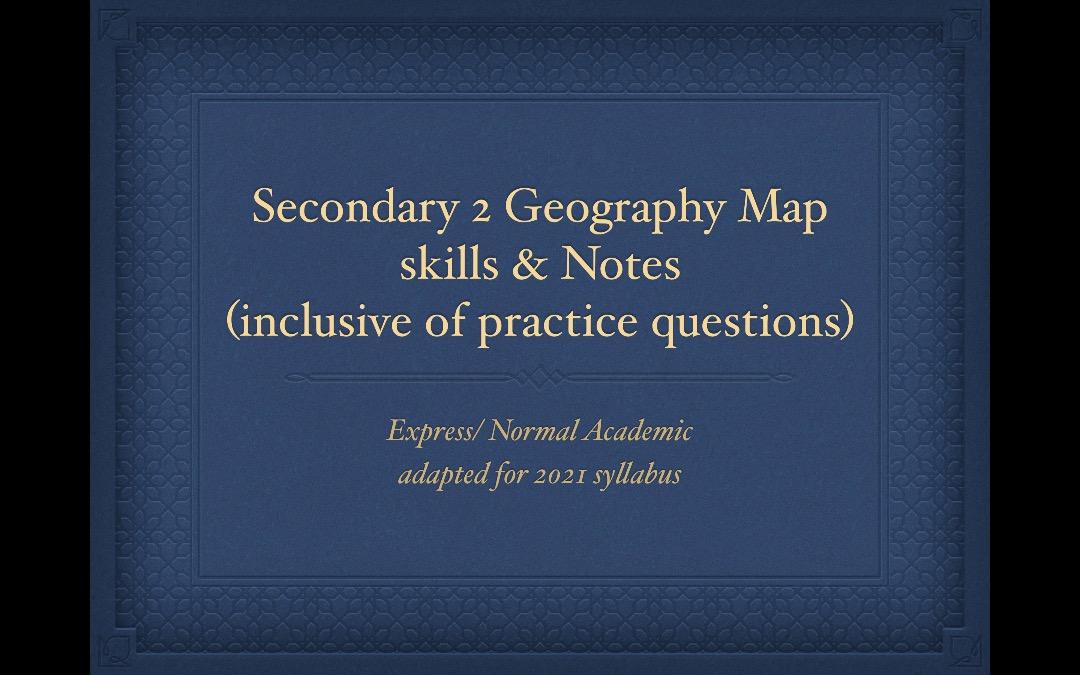 Secondary 2 Geography Notes Map Package, Hobbies & Toys, Books ...